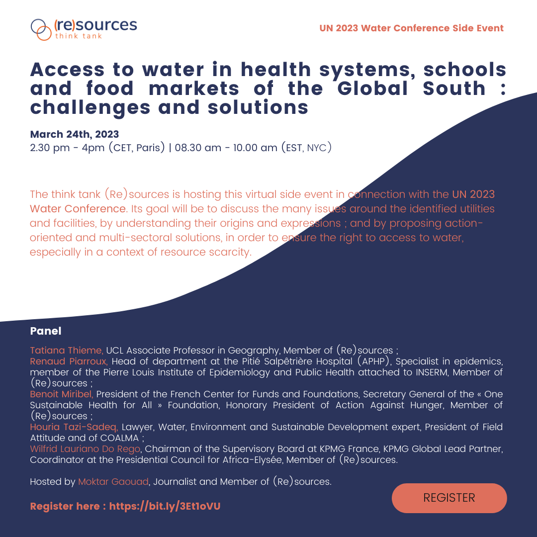 UN 2023 Water Conference Side Event - Think Tank Resources
